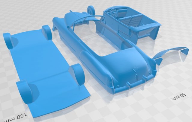 Cadillac 62 Convertible 1949 Printable Car Modèles 3D en vedette in ...