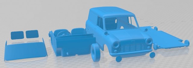 Austin Mini Van 1966 Printable 3D Print Model in Automotive 3DExport