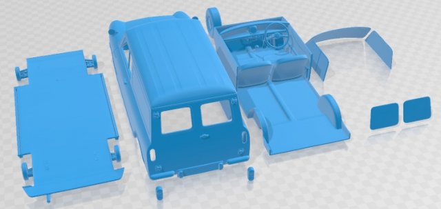 Austin Mini Van 1966 Printable 3D Print Model in Automotive 3DExport
