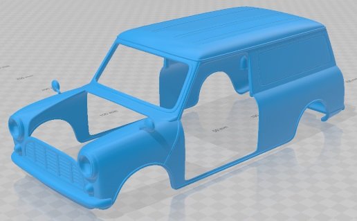 Austin Mini Van 1966 Printable 3D Print Model in Automotive 3DExport