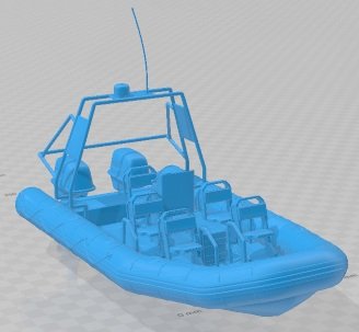 Speed Boat Printable 3D Print Model in Automotive 3DExport