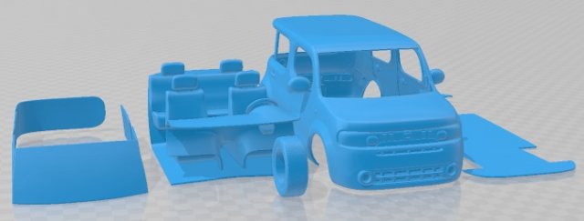 Nissan Cube 2010 Printable Car 3D Print Model in Automotive 3DExport
