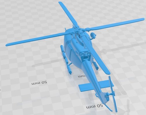 Bell 412 Police Copter Printable Helicopter 3D Print Model in ...
