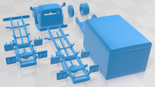 Gaz 52 Printable Truck 3D Print Model in Automotive 3DExport