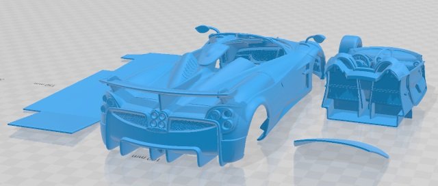 Pagani Huayra Tricolore 2021 Printable Car 3D Print Model in Automotive ...