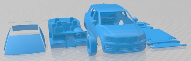 Volvo XC40 Recharge 2020 Printable Car 3D Print Model in Automotive ...