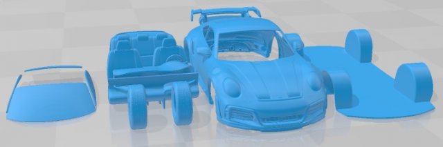 Porsche 911 TECHART GT street R 2022 Printable Car 3D Print Model in ...