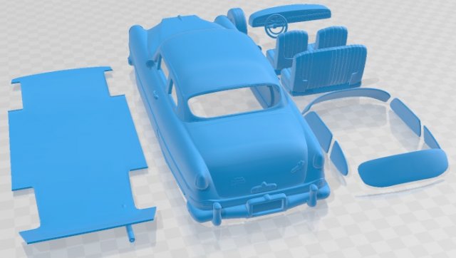 Hudson Hornet 2 Door 1954 Printable Car 3D Print Model in Automotive ...