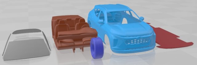 Chevrolet Trax RS 2024 Printable Car 3D Принт Модель in Автомобильный ...