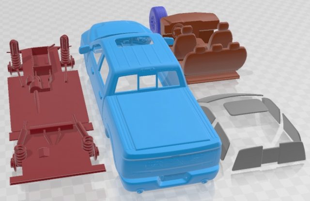 Dodge Ram 1500 Rebel 2015 Printable Car 3D Print Model in Automotive ...