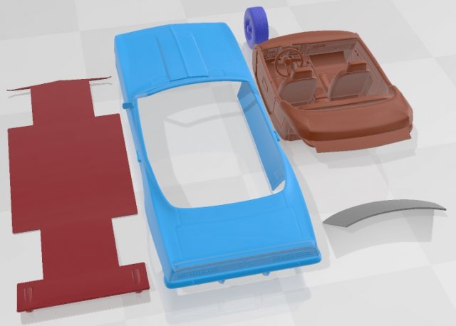 Chevrolet Camaro 1969 Convertible Printable Car 3D Print Model in ...