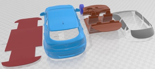 EVO Electric 2022 Printable Car 3D Print Model in Automotive 3DExport