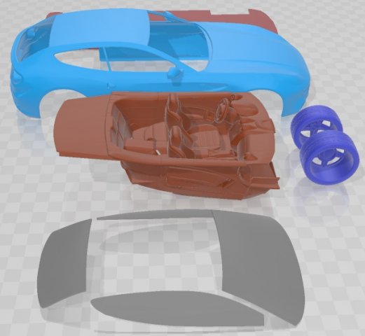 Ferrari FF 2012 Printable Car 3D Print Model in Automotive 3DExport