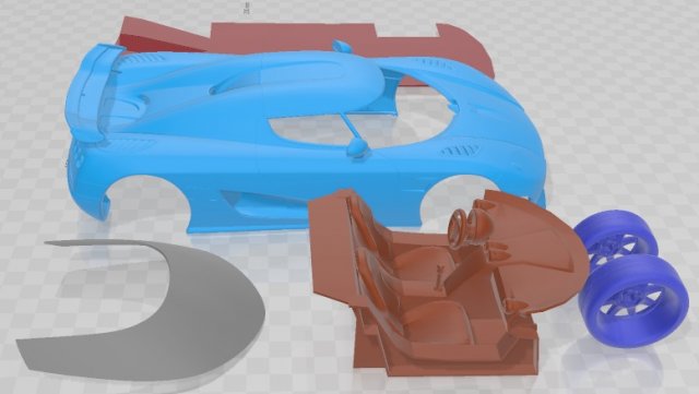 Koenigsegg Trevita CCXR 2010 Printable Car 3D Print Model in Automotive ...