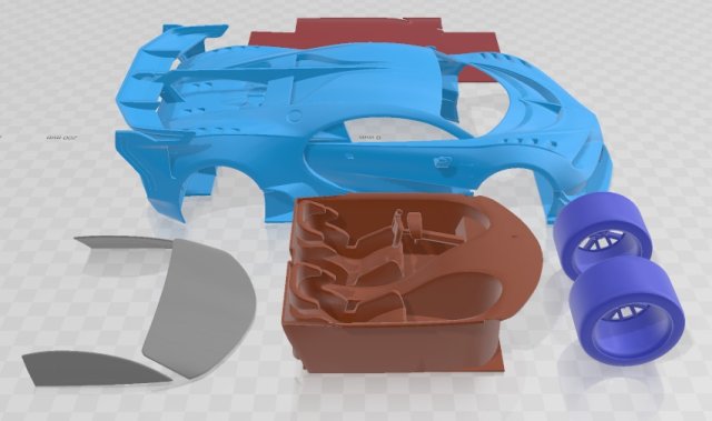 Bugatti Vision Gran Turismo 2015 Printable Car Model Cetak 3D in ...