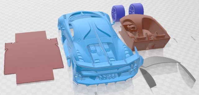 Bugatti Vision Gran Turismo 2015 Printable Car Model Cetak 3D in ...