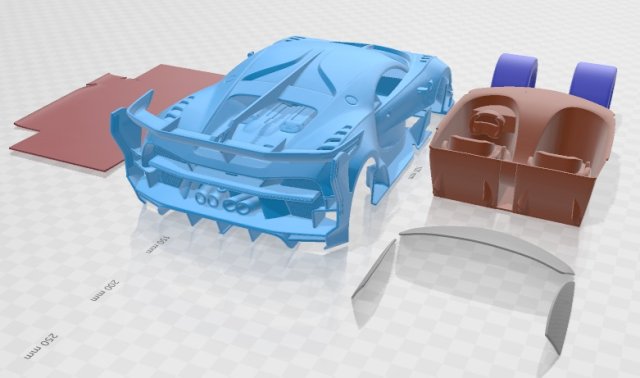 Bugatti Vision Gran Turismo 2015 Printable Car Model Cetak 3D in ...