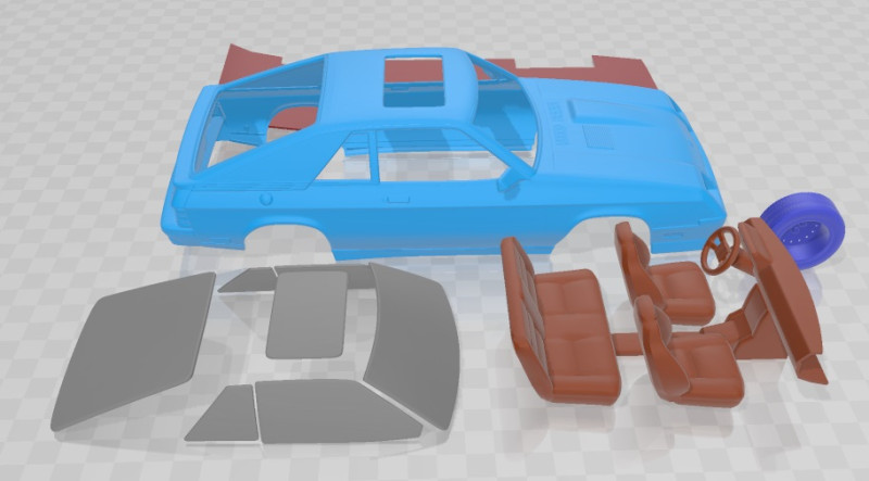 Dodge Charger L Body 1987 Printable Car Modelo de impresión 3D in ...