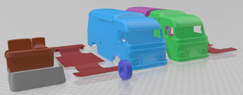Avia A21T Van 1997 Printable 3D Print Model in Automotive 3DExport