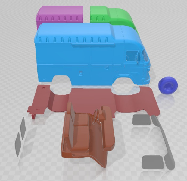 Avia A21T Van 1997 Printable 3D Print Model in Automotive 3DExport