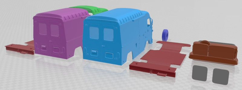 Avia A21T Van 1997 Printable 3D Print Model in Automotive 3DExport