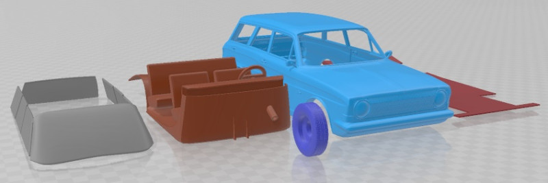 Taunus P6 12M Station Wagon 1967 Printable Car 3D Print Model in ...