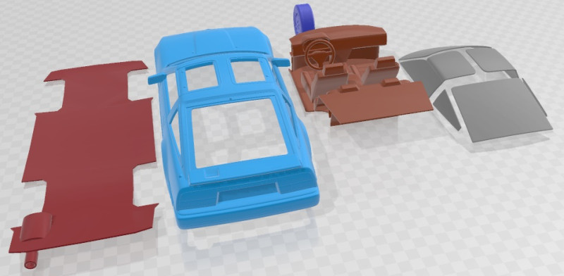 Nissan 300ZX Turbo 1983 Printable Car 3D Print Model in Automotive 3DExport