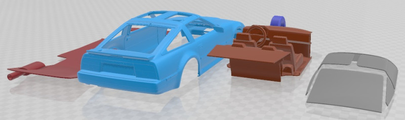 Nissan 300ZX Turbo 1983 Printable Car 3D Print Model in Automotive 3DExport