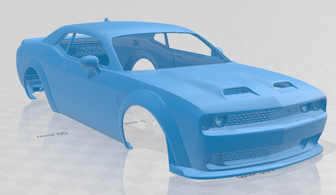 Dodge Challenger SRT Hellcat 2019 Printable Body Car 3D-Druckmodell in ...