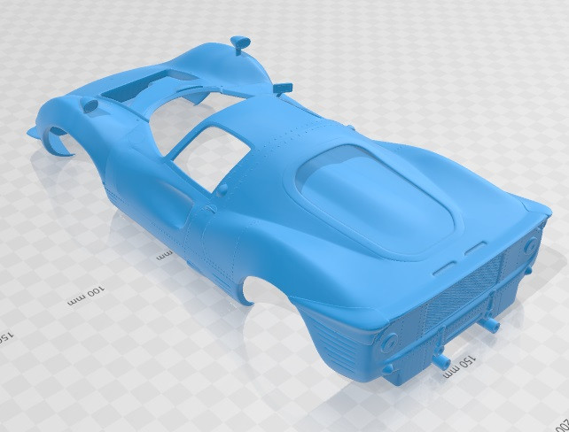 Ferrari 330 P4 1967 Printable Body Car Model Cetak 3D in Otomotif 3DExport