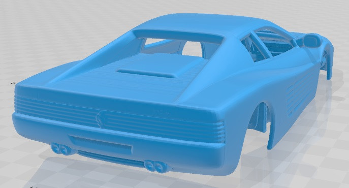 Ferrari Testarossa 512TR 1991 Printable Body Car 3D Print Model in ...