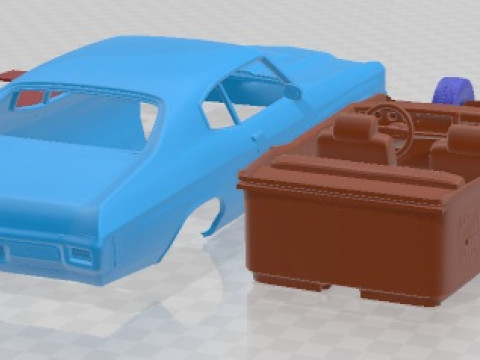 Mobil Cetak Chevrolet Chevelle SS 1970 Model Cetak 3D in Otomotif ...