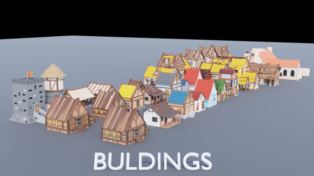 Village asset pack 3D Model in Game Assets 3DExport