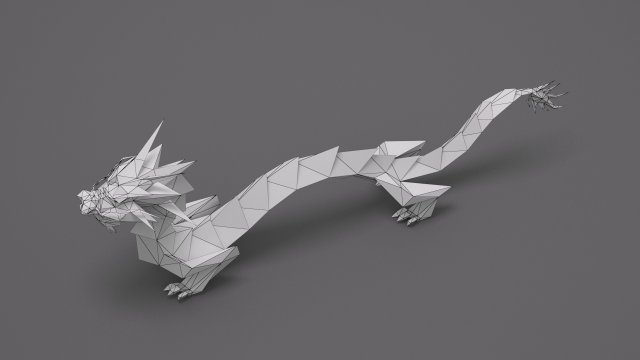 Dragon low poly 3D Model in Other 3DExport