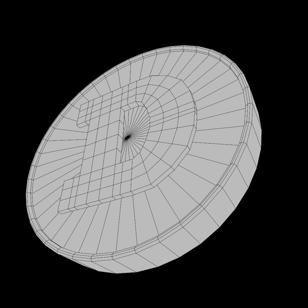 dogecoin 3D Model in Jewellery 3DExport