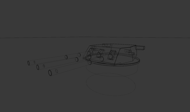 16-inch turret 3D Model in Battleship 3DExport