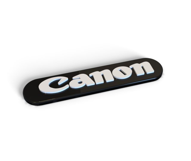 canon sign 3D Print Model in Signs and Logos 3DExport