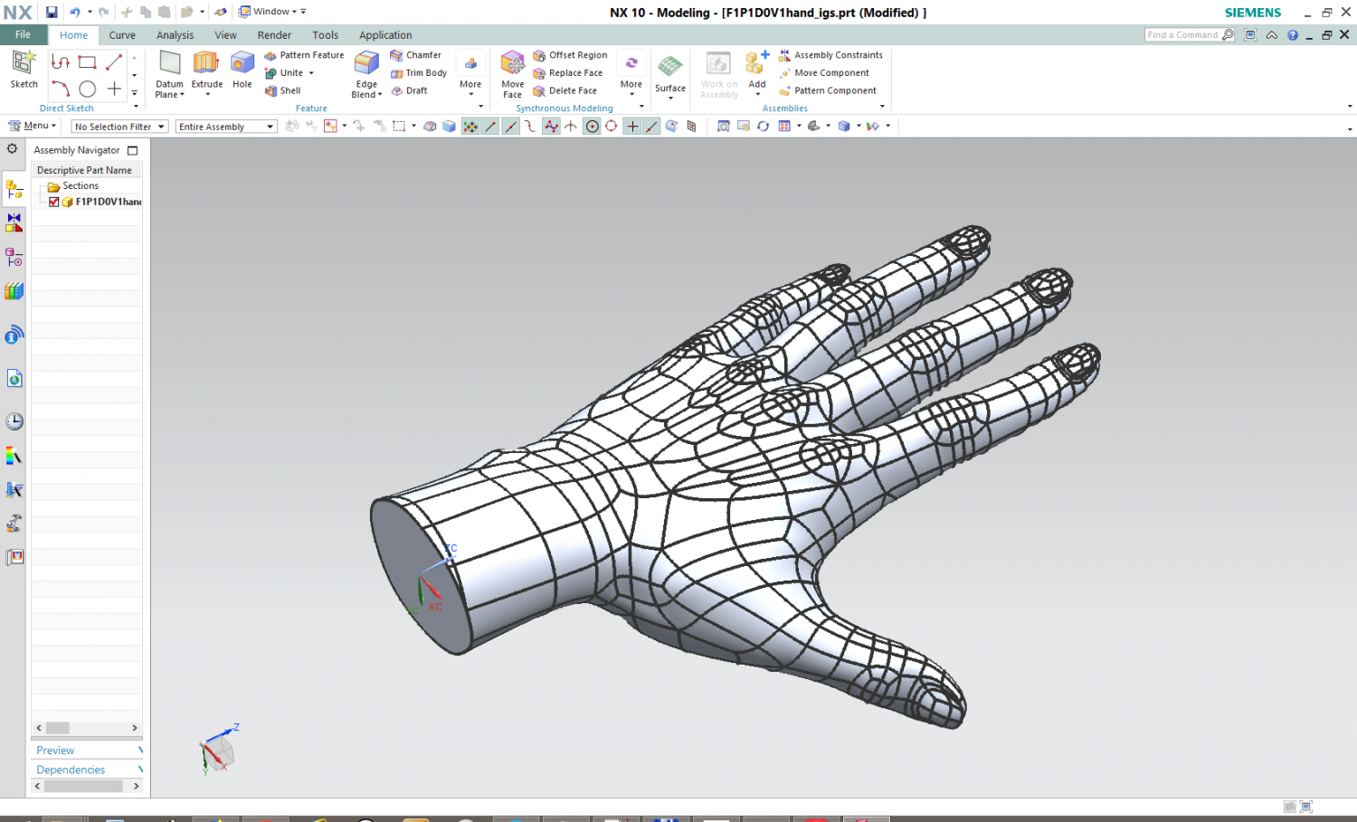 CAD-friendly Casual Woman Hand Model F1P1D0V1hand 3D Model in Woman ...