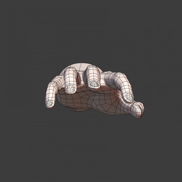 cad-friendly casual woman hand model f1p2d1v1hand 3D Model in Anatomy ...