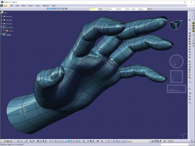 cad-friendly casual woman hand model f1p2d1v1hand 3D Model in Anatomy ...