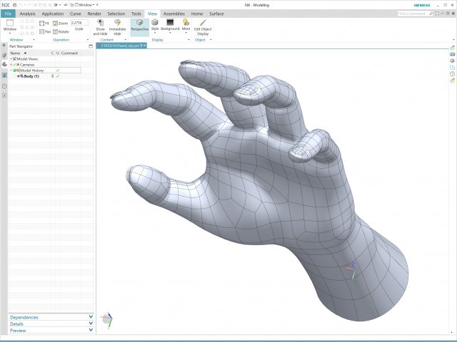 cad-friendly casual woman hand model f1p2d1v1hand 3D Model in Anatomy ...