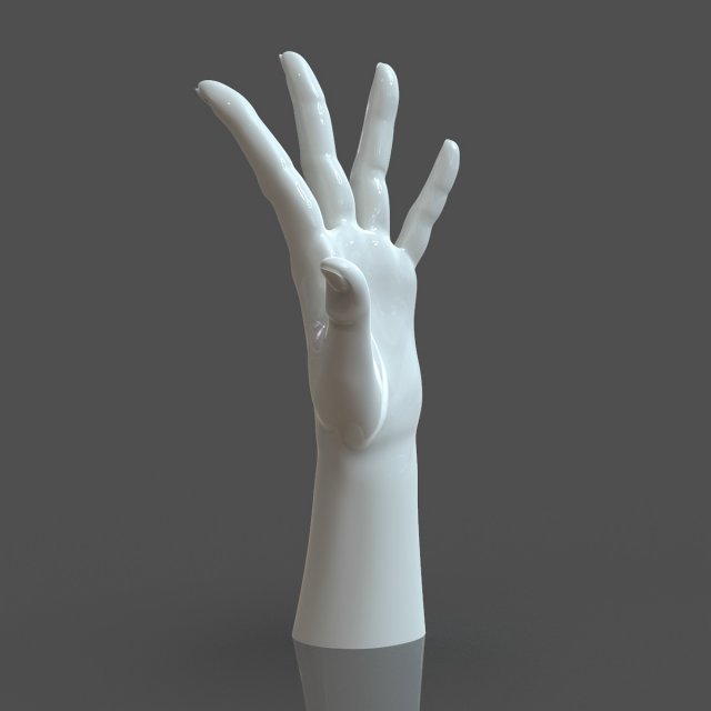 cad compatible casual woman hand model f1p3d1v1hand 3D Model in Anatomy ...