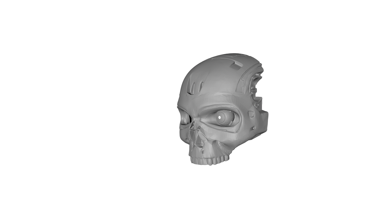T800 Terminator mask helmet 3D print model 3D Model in Man 3DExport