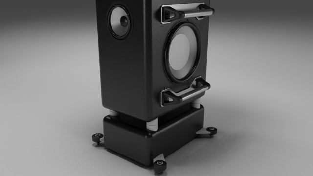 Speaker Tower Audio System 3D Model in Audio 3DExport