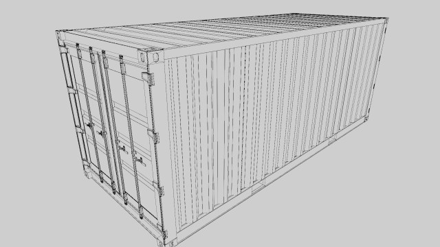Shipping Container 3D Model in Shipping Containers 3DExport