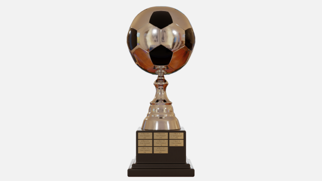 Soccer Trophy 3D Model in Awards 3DExport