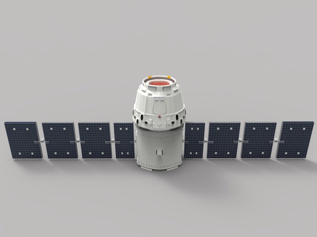 spacex dragon 3D Models in Real Spacecraft 3DExport