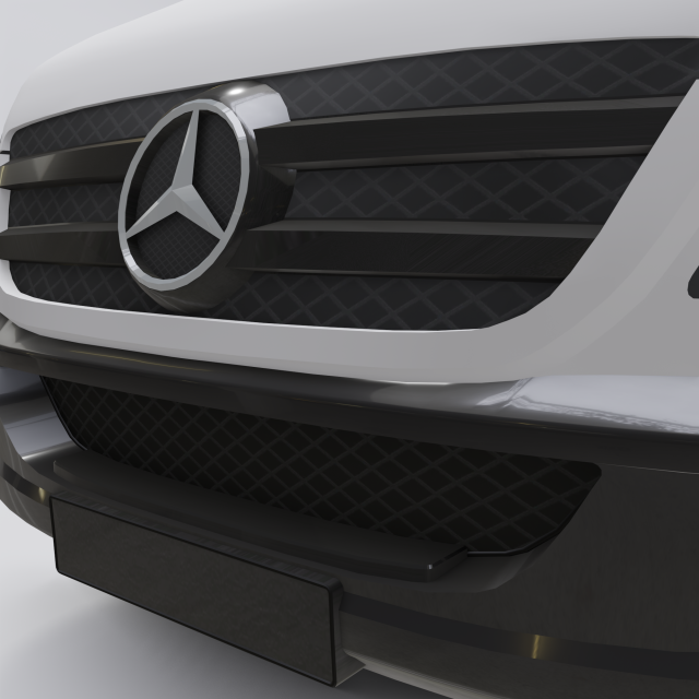 mercedes sprinter 3D Model in Van and Minivan 3DExport