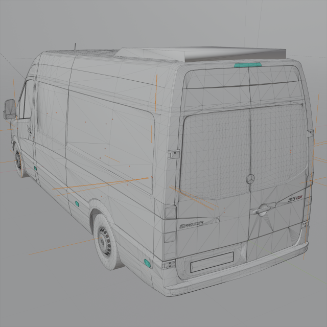 mercedes sprinter 3D Model in Van and Minivan 3DExport