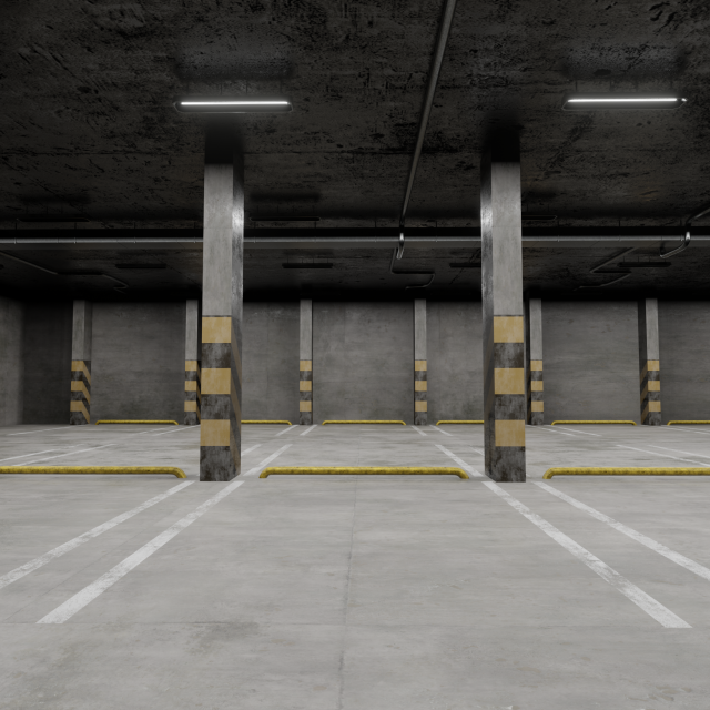 garage parking 3D Model in Buildings 3DExport